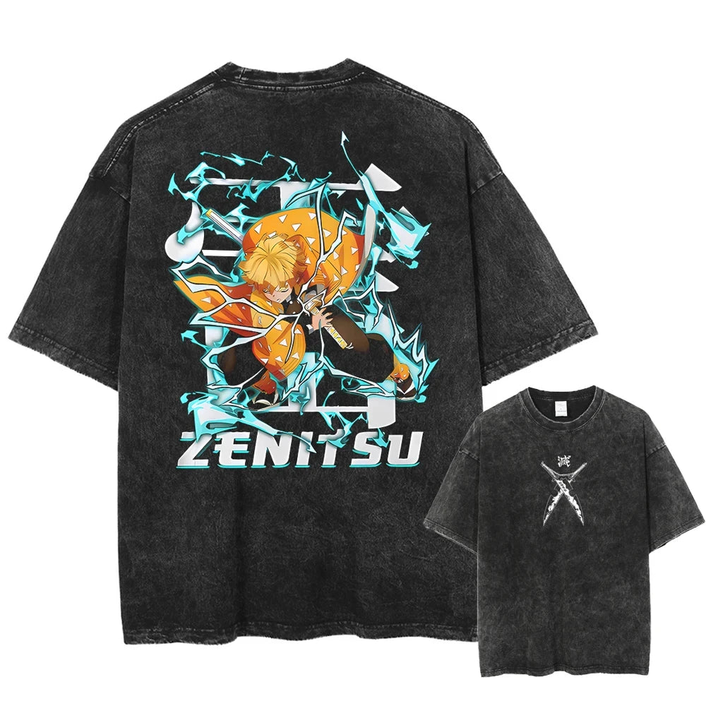 Zenitsu Demon Slayer Oversized T-Shirt – Anime Vibe Shirt – AnimeVibe Shop